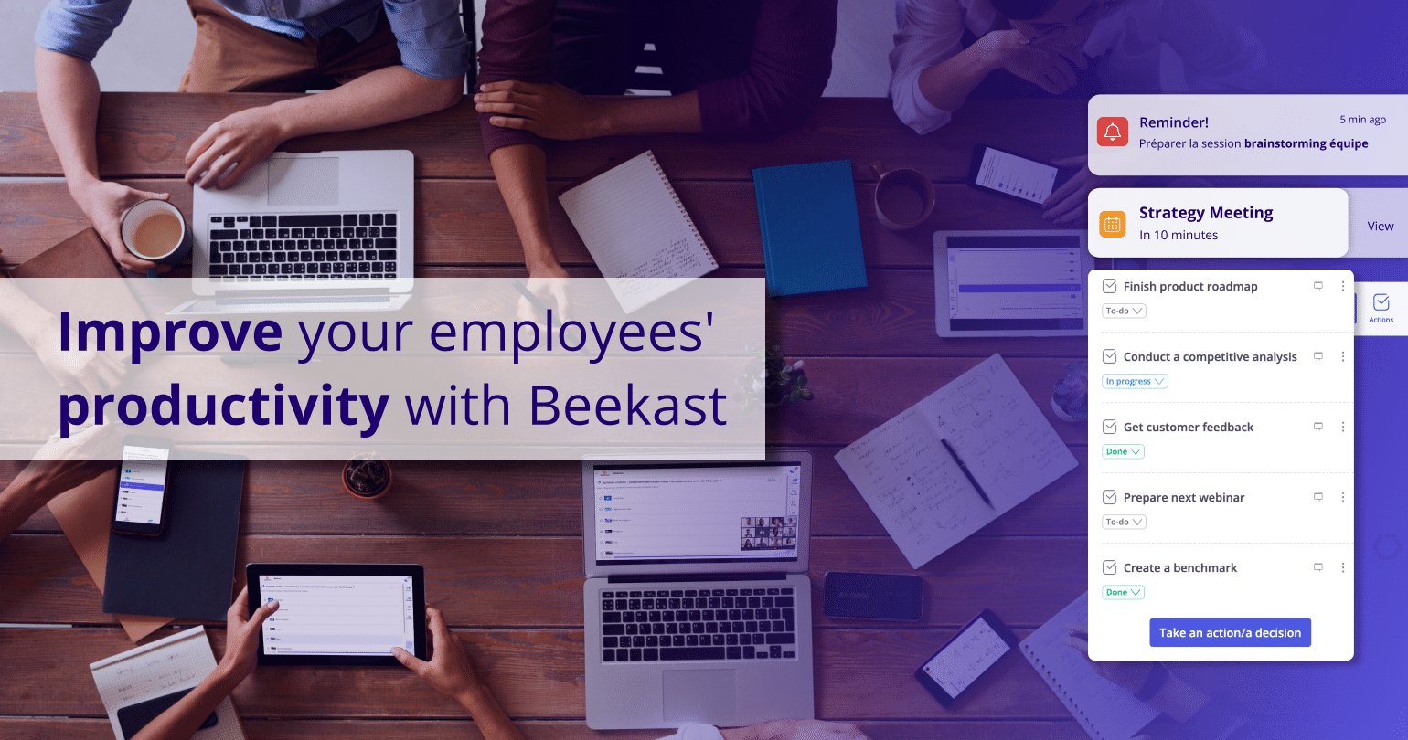 Improve your employees' productivity with Beekast - Beekast